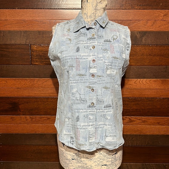 Ruff Hewn | Tops | Ruff Hewn Collared Western Style Denim Button Down ...